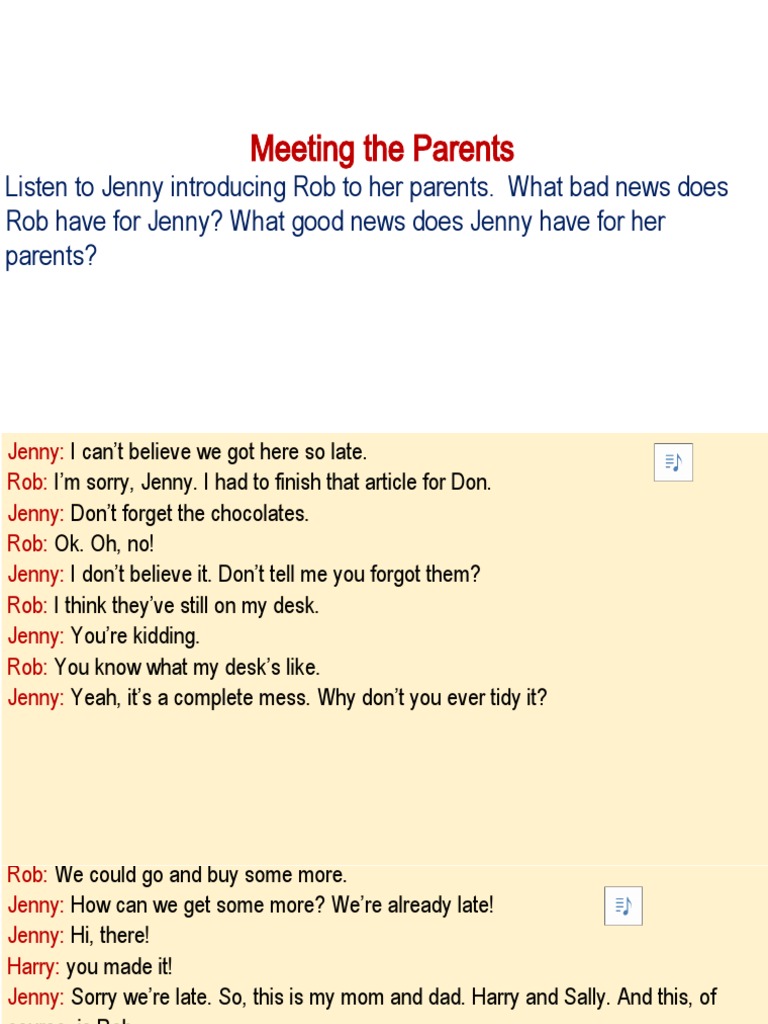 3A 3B Meting The Parents | PDF