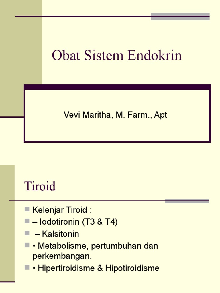 Obat Sistem Endokrin | PDF