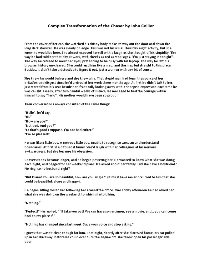 Complex Transformation of The Chaser by John Collier | PDF | Patriarchy ...