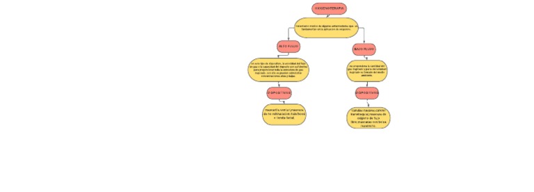 Mapa Mental de Oxigenoterapia | PDF