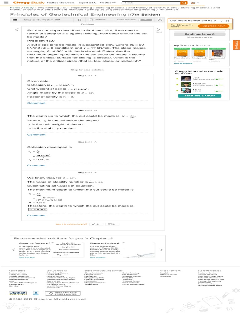 Principles of Geotechnical Engineering 7th Edition Textbook Solutions ...