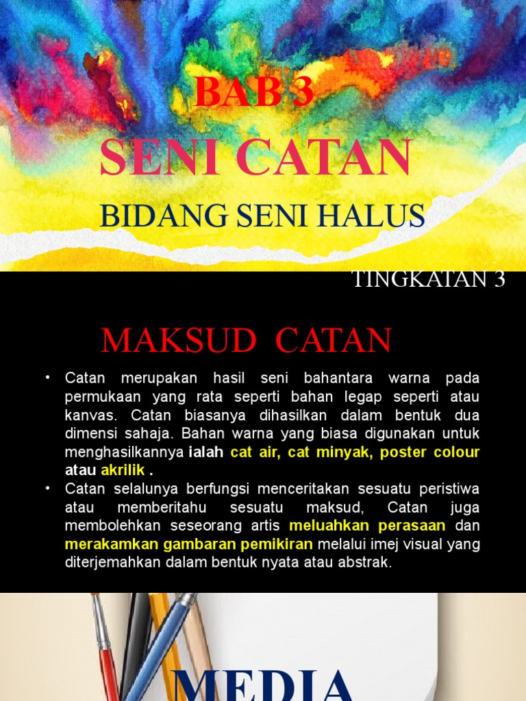 Bab 3 Seni Catan | PDF