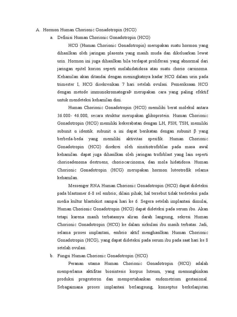Hormon HCG | PDF