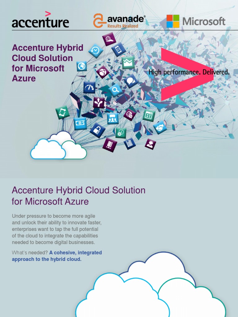 Accenture Hybrid Cloud Solution For Microsoft Azure | PDF