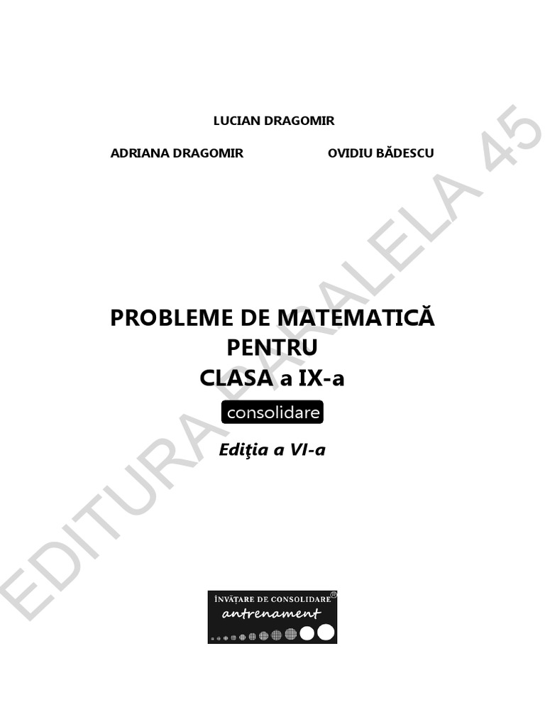 Pages From Dragomir Clasa 9 | PDF Pages From Dragomir Clasa 9 | PDF