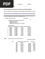 IFRS 16 Rent-Free Period Example | PDF | Discounting | Book Value