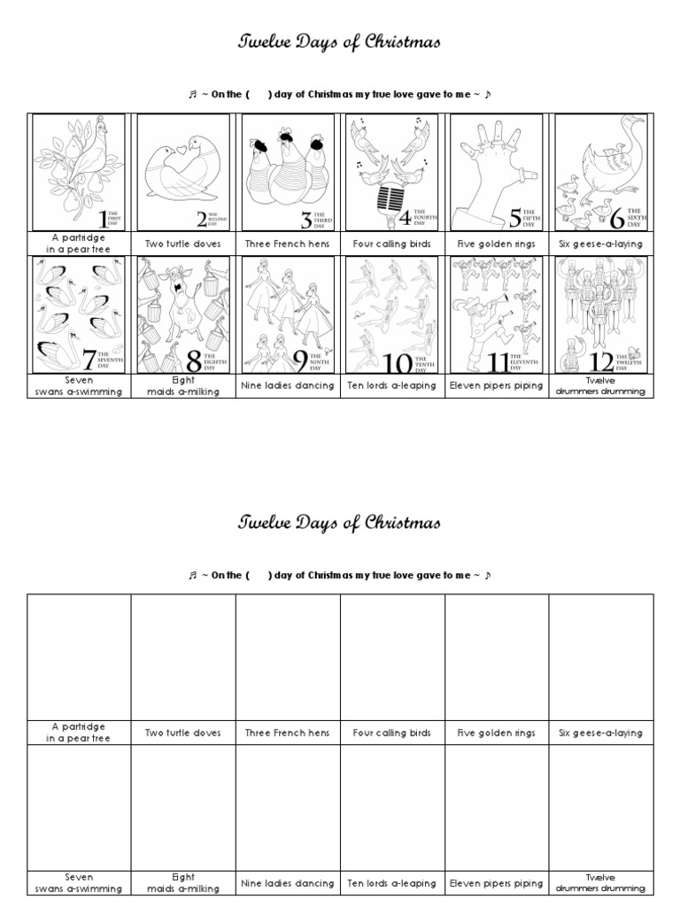 Twelve Days of Christmas | PDF