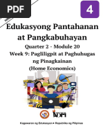 EPP 4-Pagliligpit at Paghuhugas NG Pinagkainan | PDF