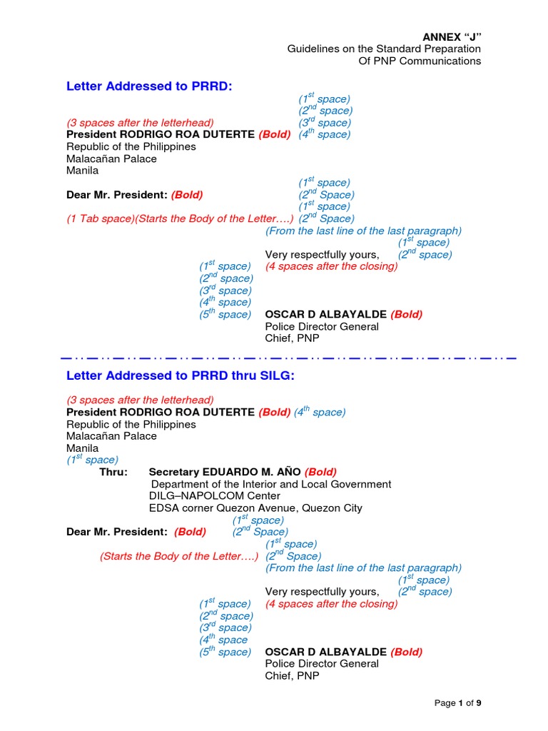 Annex J - Letter Format | Download Free PDF | Philippines | Government