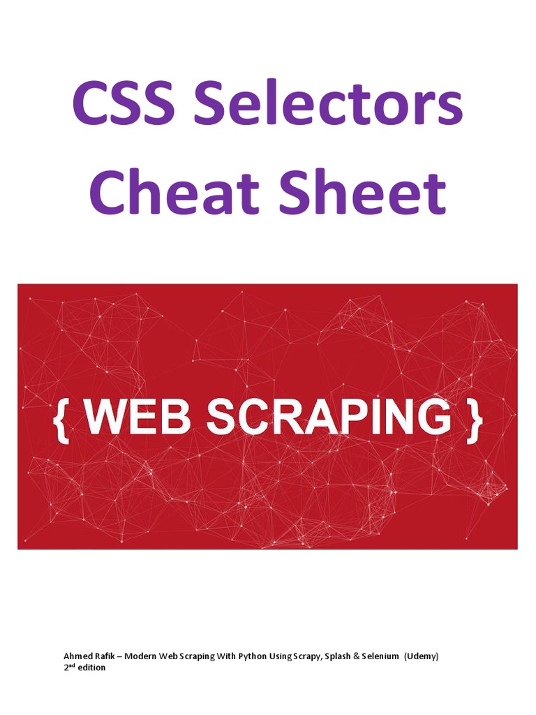 Cheat Sheet CSS | PDF | Html Element | Html