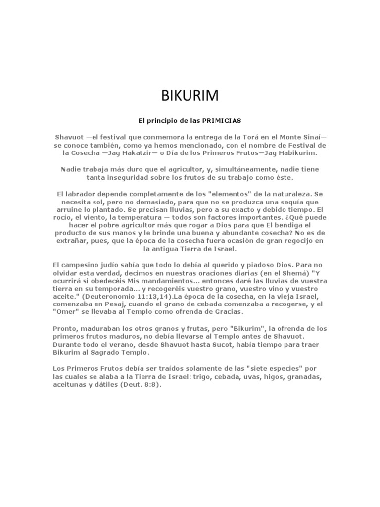 BIKURIM | PDF | Resurrección | Cristo (título)