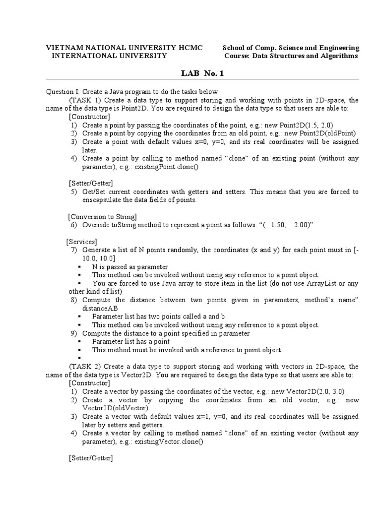 Lab No 1 Pdf Method Computer Programming Constructor Object Oriented Programming