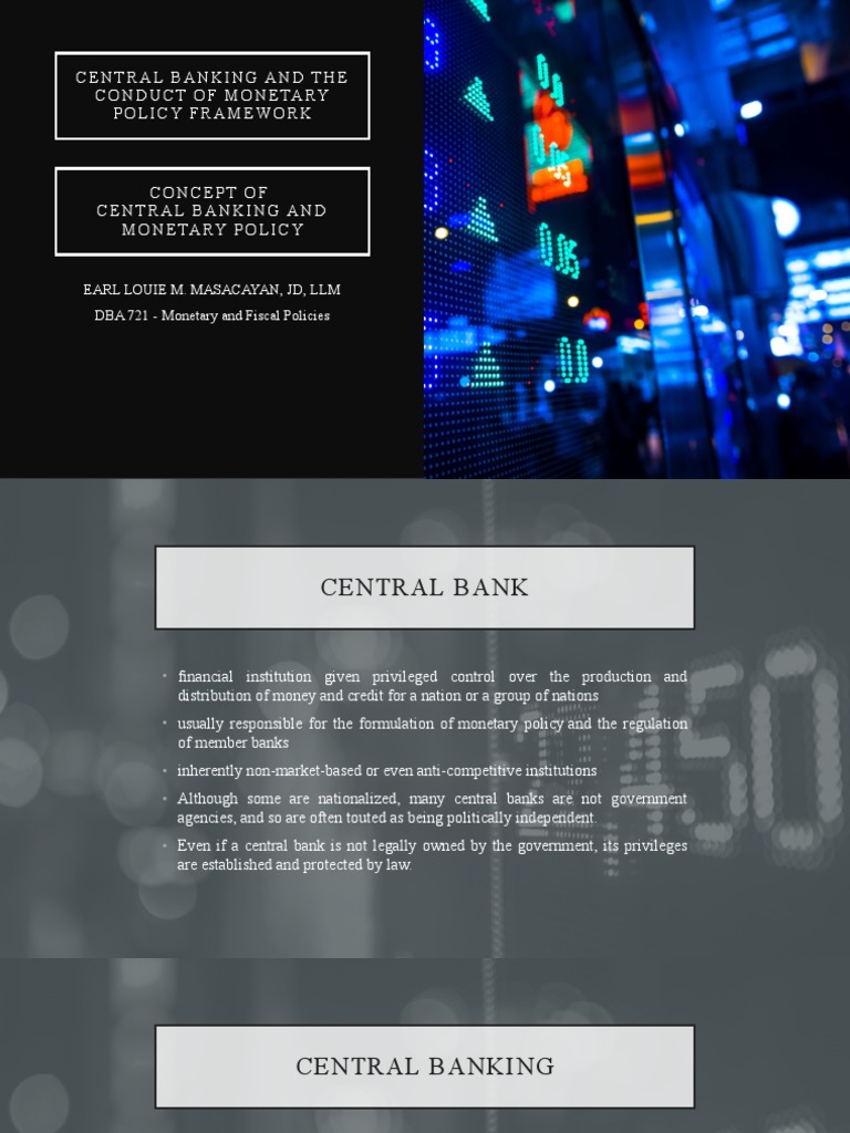 Central Banking and Monetary Policy Overview | PDF | Monetary Policy ...