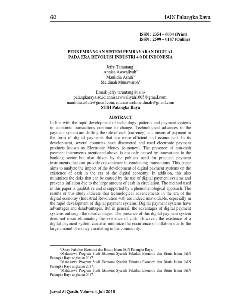 60 IAIN Palangka Raya: Jefry Tarantang Annisa Awwaliyah Maulidia Astuti Meidinah Munawaroh Email ...
