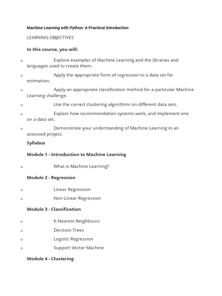 Machine Learning Pdf Regression Analysis Machine Learning