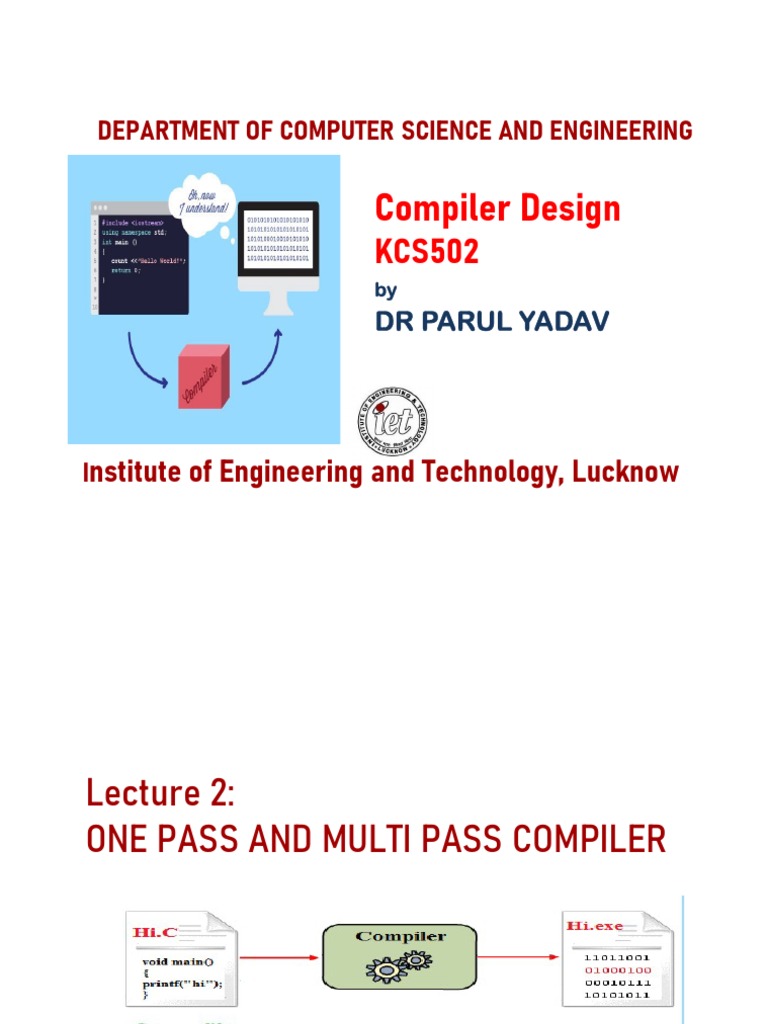 One Pass vs Multi Pass Compiler Overview | PDF | Program Optimization ...