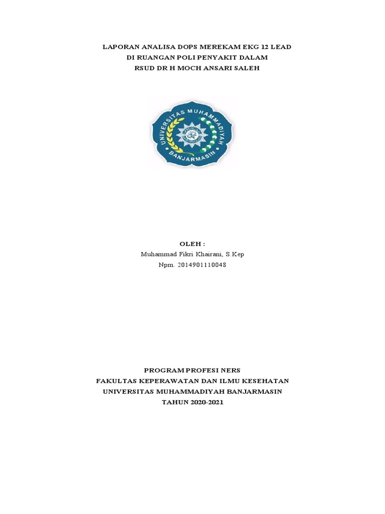Dops Ekg | PDF | Sains & Matematika