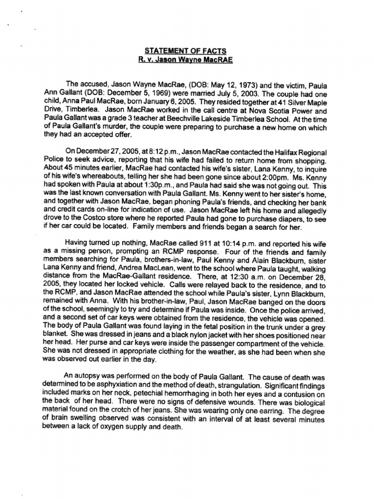 Agreed Statement of Facts | PDF