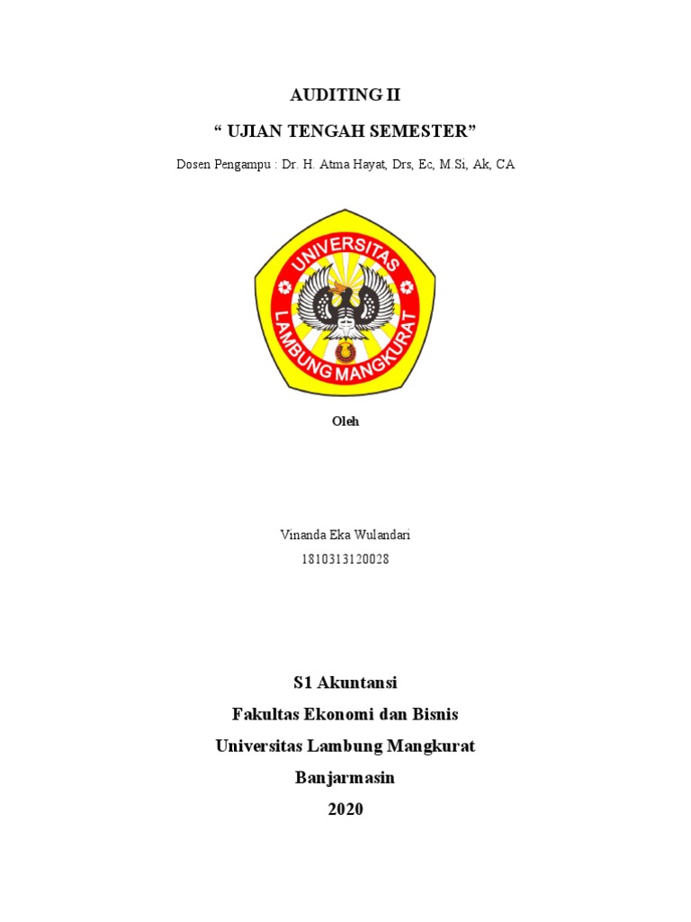 Uts Auditing 2 Vinanda | PDF
