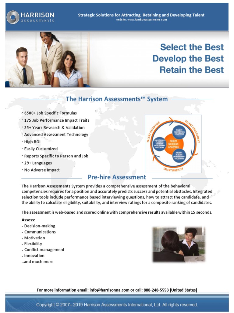 The Harrison Assessments™ System: Strategic Solutions For Attracting ...
