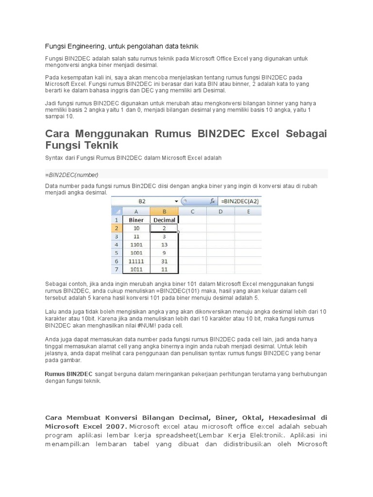 Fungsi Engineering | PDF