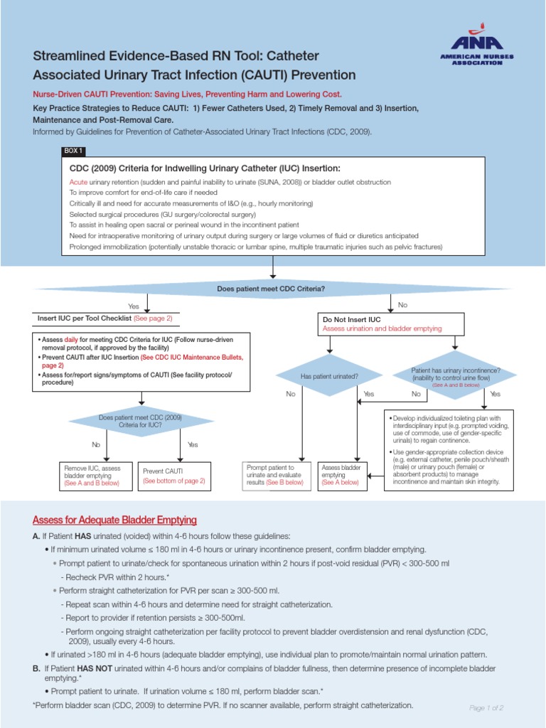 Nurse-Driven CAUTI Prevention Tool | PDF | Urinary Incontinence ...