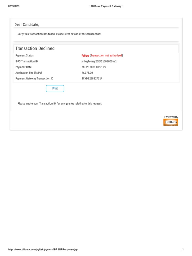 BillDesk Payment Gateway