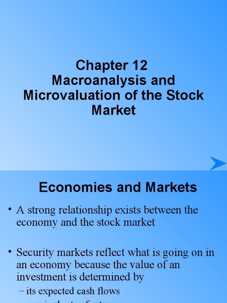Ch12-Macroanalysis and Microvaluation of The Stock Market | PDF
