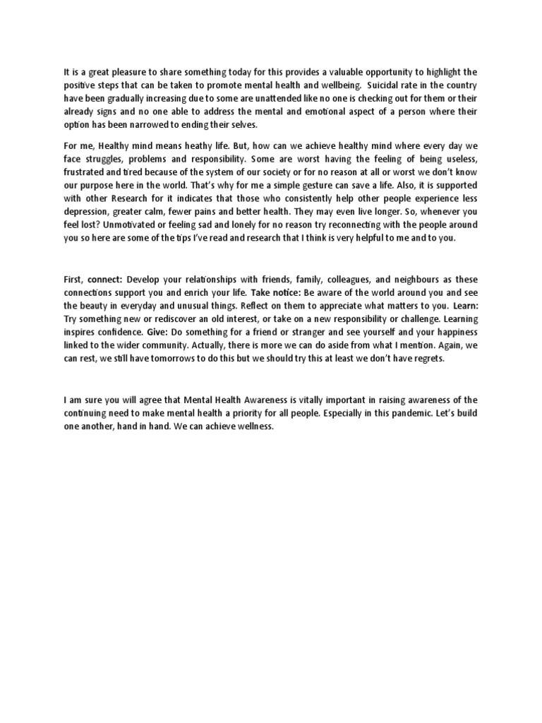 PurCom Speech | PDF | Self-Improvement | Lifestyle