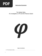 Fibonacci Spiral Worksheet | PDF