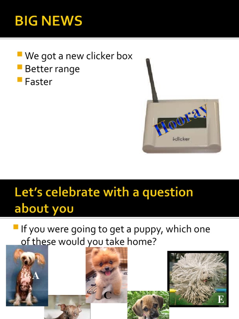 We Got A New Clicker Box Better Range Faster | PDF | Brainstorming ...