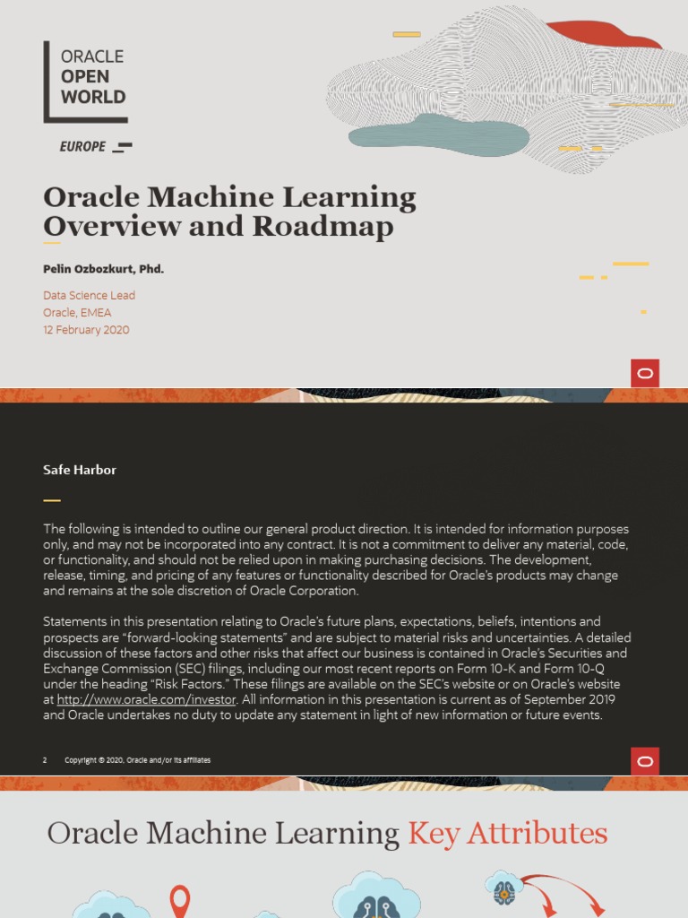 Oracle Machine Learning Technical Brief – JFTU