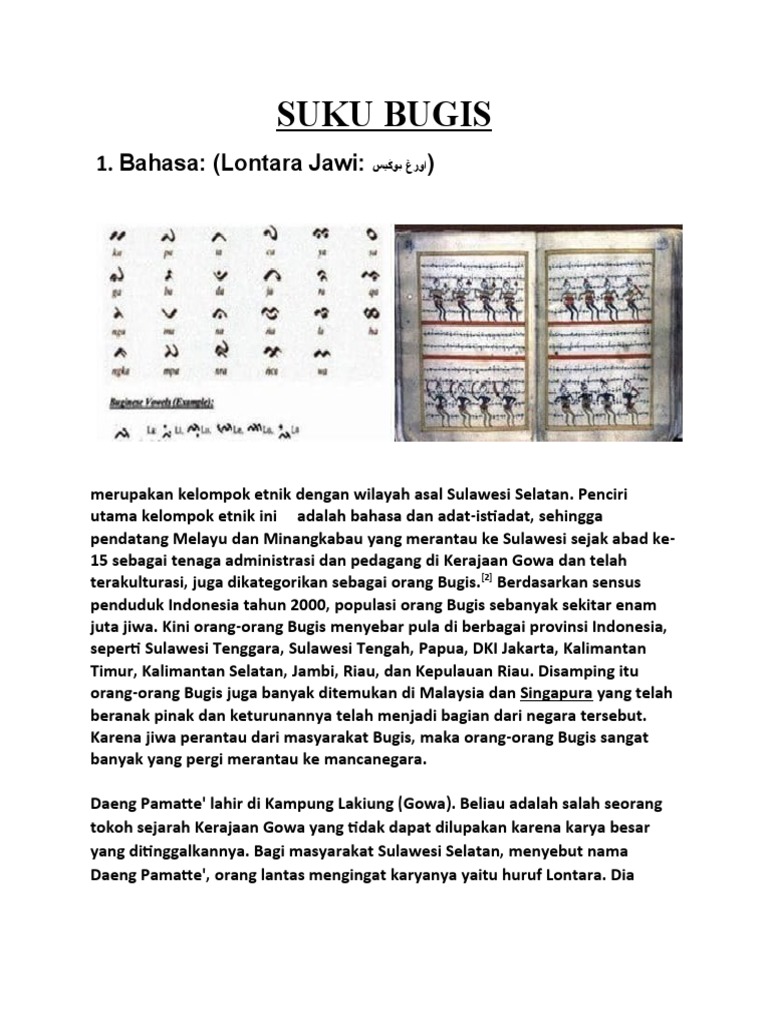 Suku Bugis | PDF