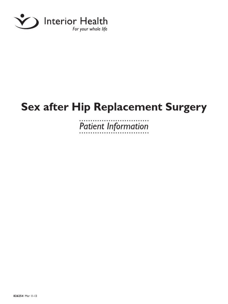 Sex After Hip Replacement Pdf Hip Surgery 2048