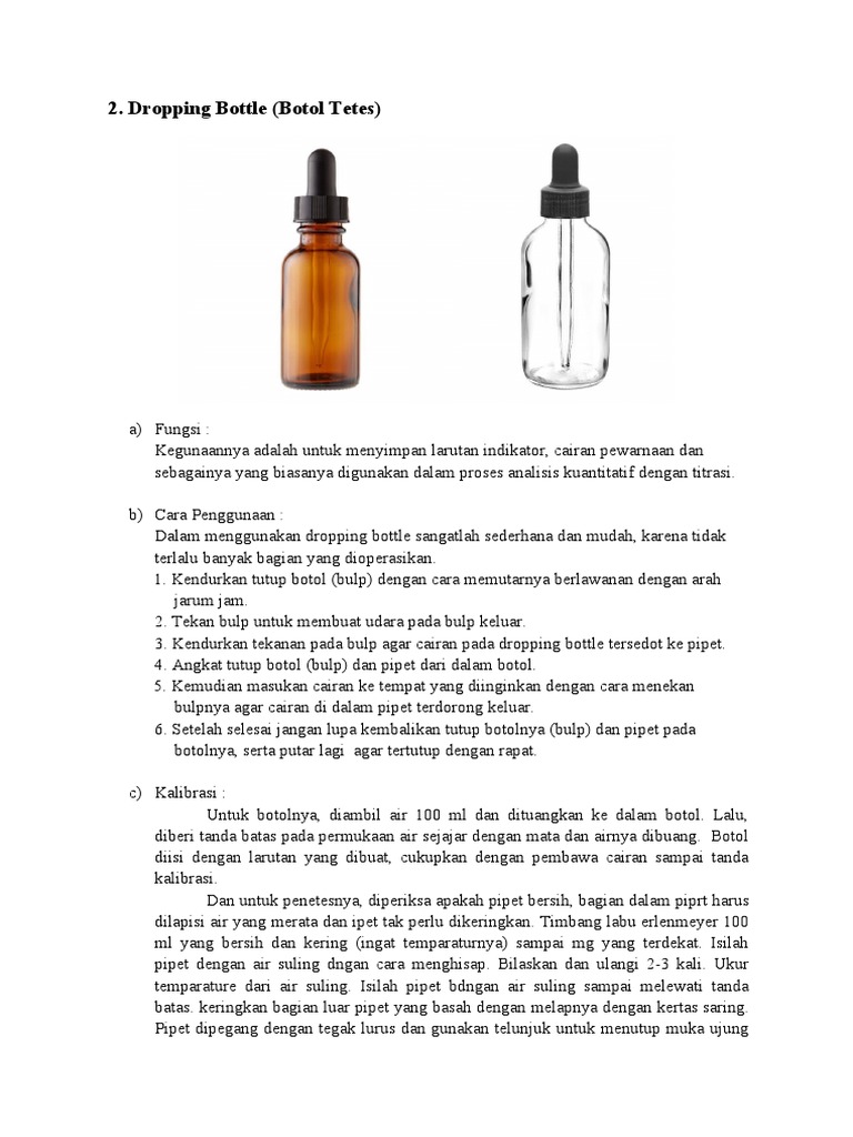 Dropping Bottle | PDF