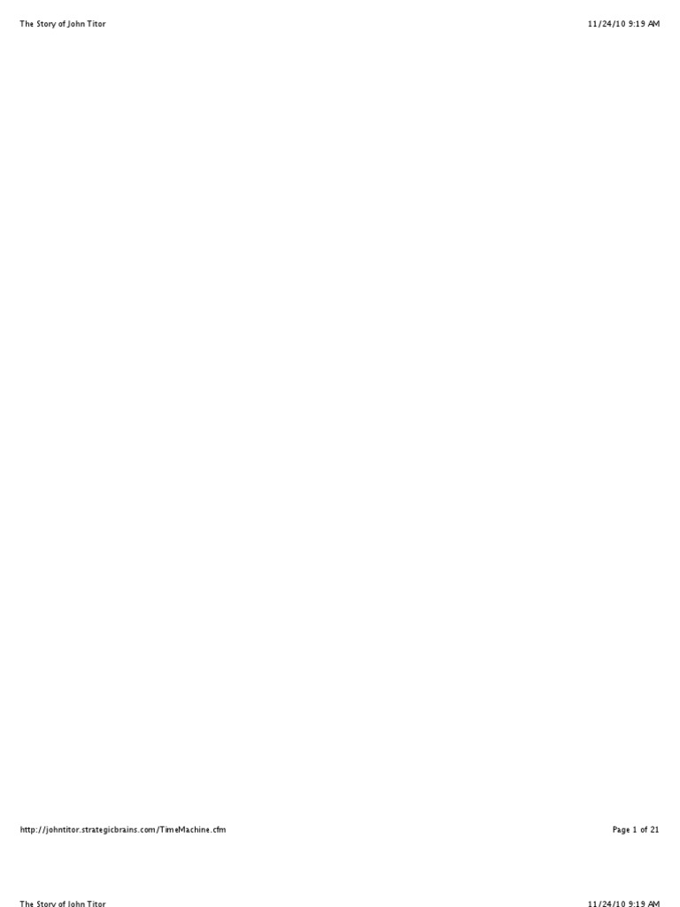 John Titor TIME MACHINE | PDF | Time Travel | Black Hole