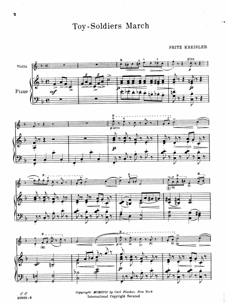 Kreisler Toy Soldiers March Score | PDF