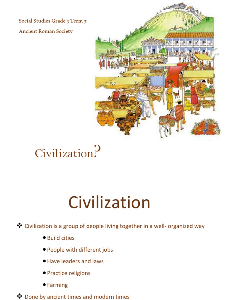 Civilization: Social Studies Grade 3 Term 3: Ancient Roman Society | PDF
