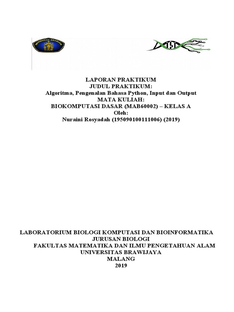 Algoritma, Pengenalan Bahasa Phyton, Input Dan Output | PDF