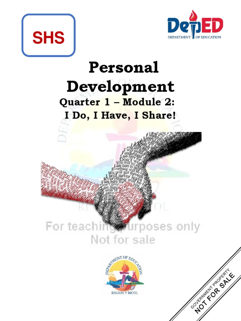 Personal Development: Quarter 1 - Module 2: I Do, I Have, I Share! | PDF | Copyright | Human Nature