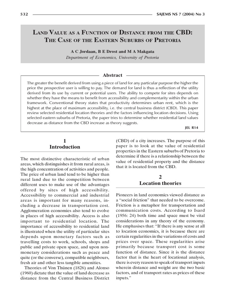 Location Theory | PDF