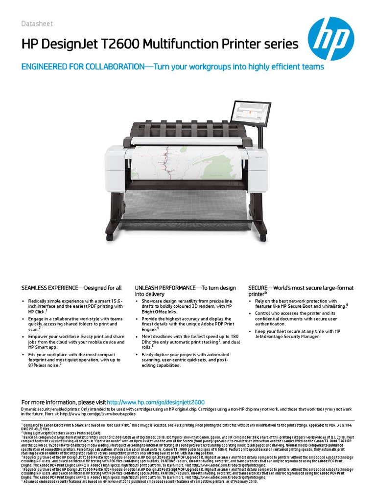 HP Designjet T2600 Multifunction Printer Series HP Designjet T2600 ...