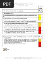 Columbia Suicide Severity Rating Scale (C-SSRS) - Screener With Triage ...