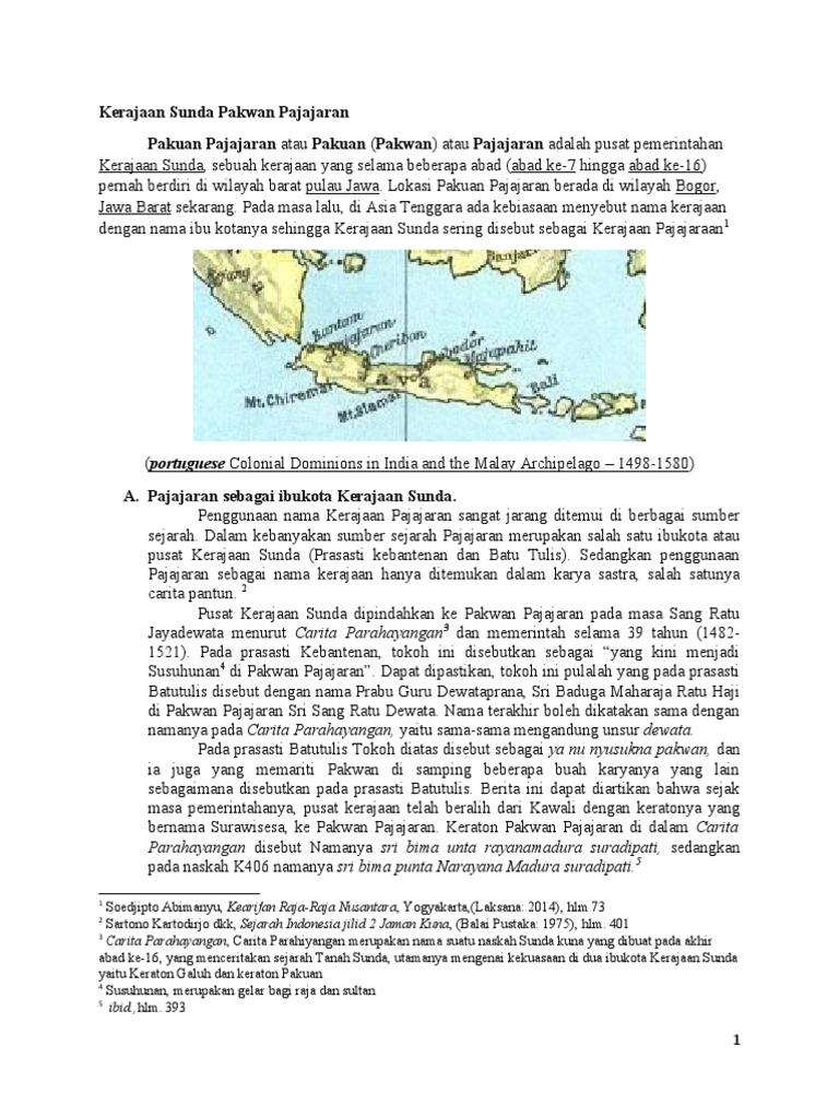 Kerajaan Pajajaran: Sejarah dan Raja-Rajanya | PDF
