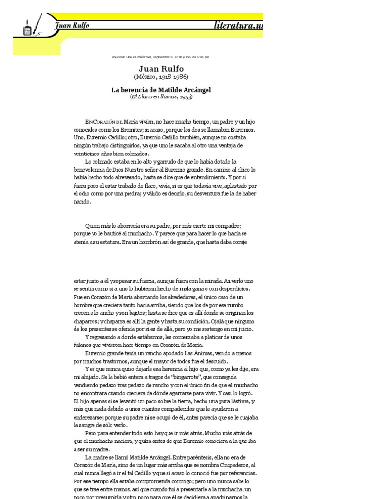 La herencia de Matilde Arcángel | PDF | Caballos