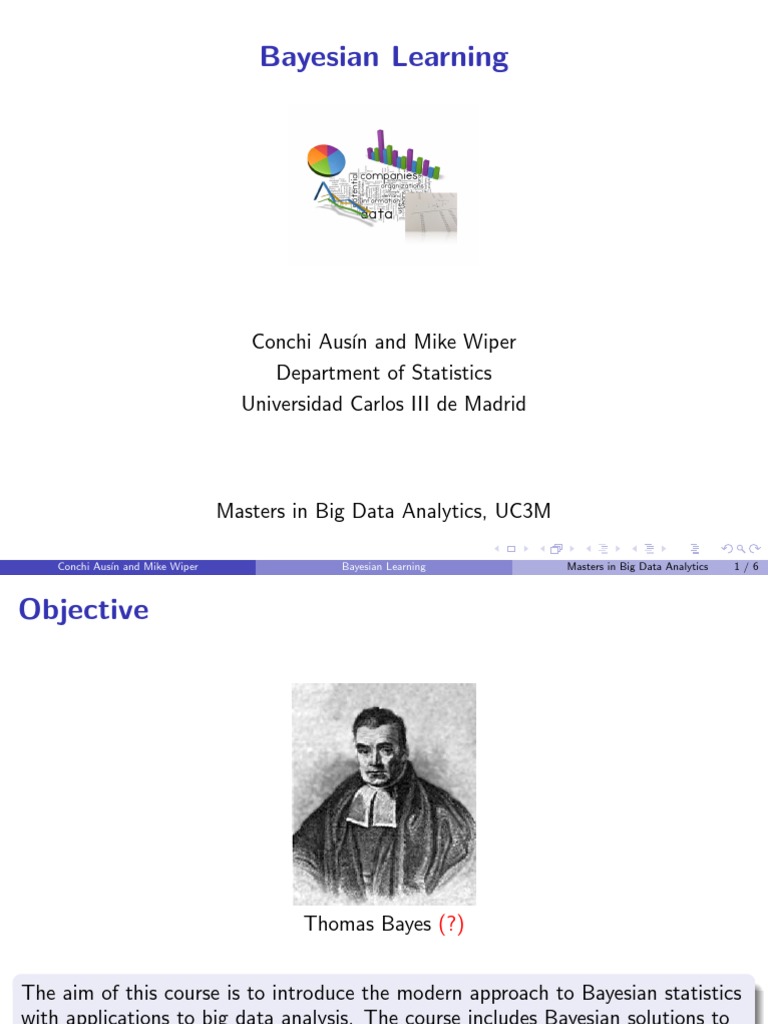 Bayesian Learning: Conchi Aus In and Mike Wiper Department of Statistics Universidad Carlos III ...