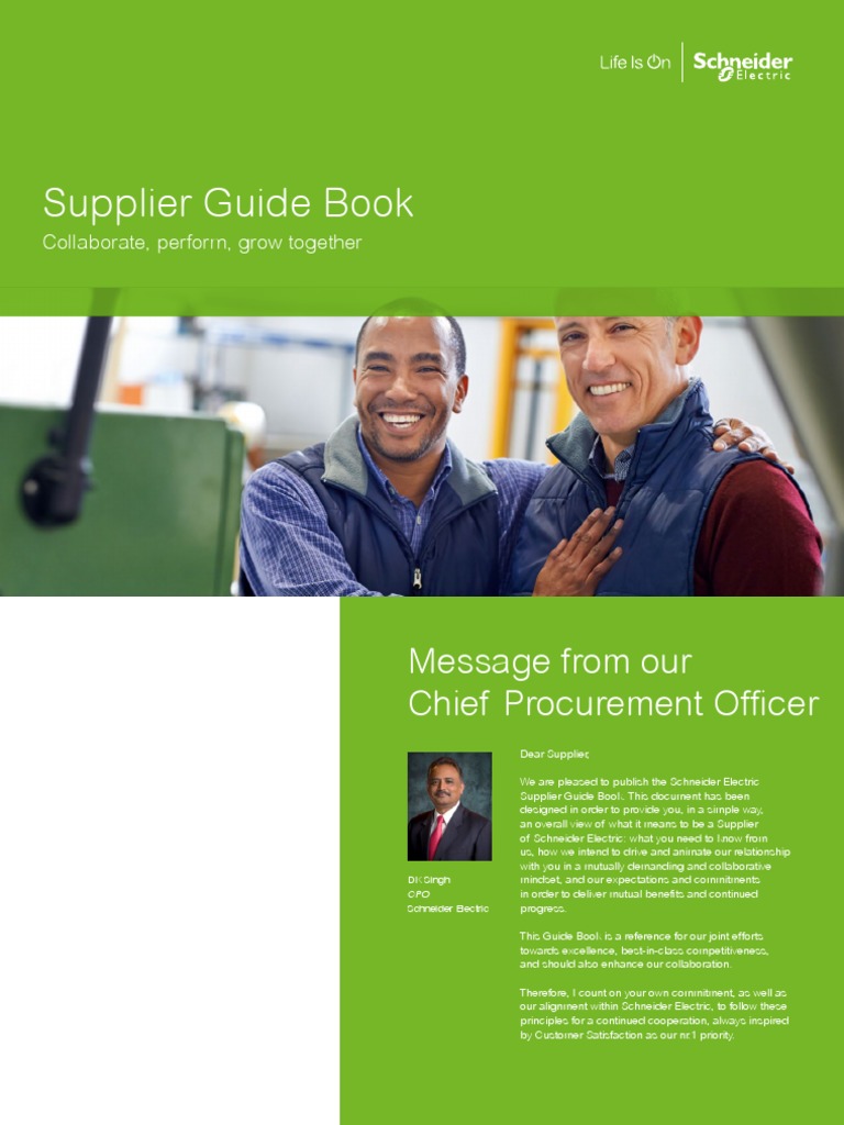 Schneider Electric Supplier Guidebook - December 17 | PDF | Supply ...