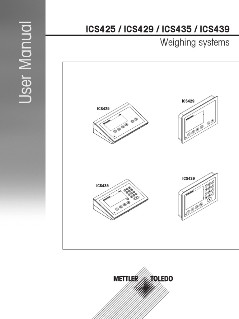 ICS425 / ICS429 / ICS435 / ICS439: Weighing Systems | PDF ...