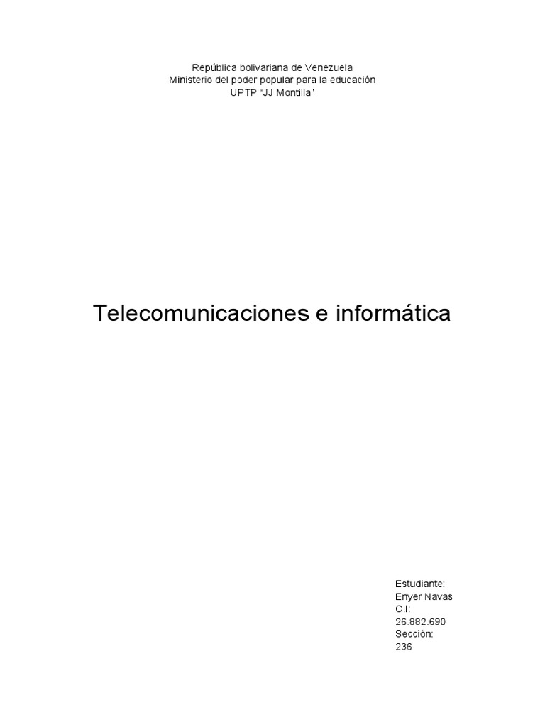 Telecomunicaciones e Informatica | PDF | Software libre | Seguridad de ...