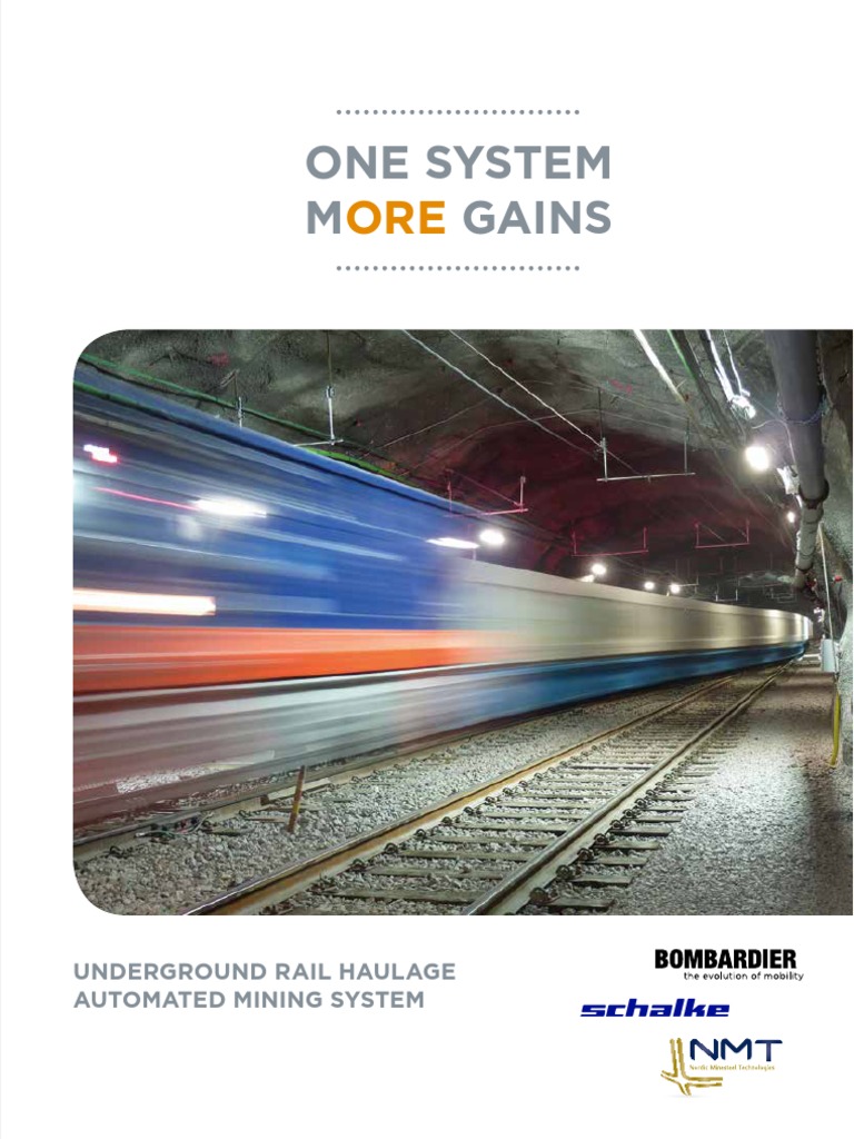 Underground Rail Haulage Automated Mining System | PDF | Rail Transport ...
